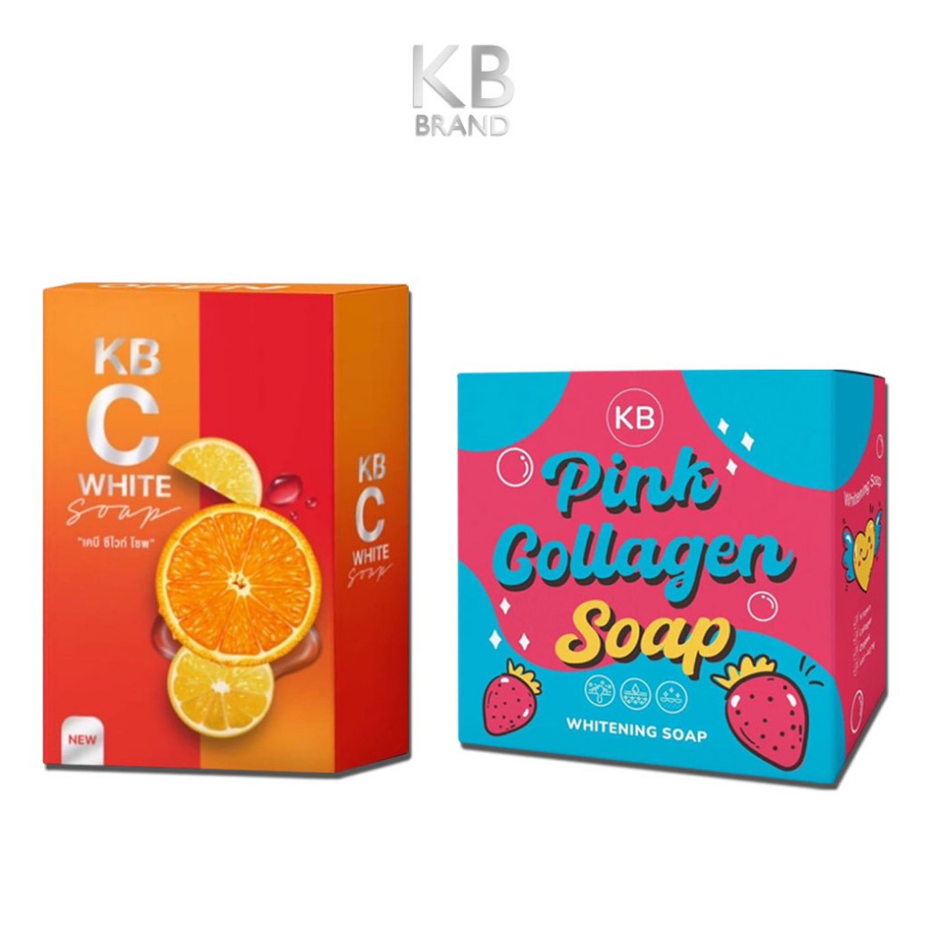 KB Soap สบู่ ซีไวท์ สบู่ พิงค์คอลลาเจน แม่กิ๊ฟ & พ่อบีส ผิวหน้า ผิวกาย ...