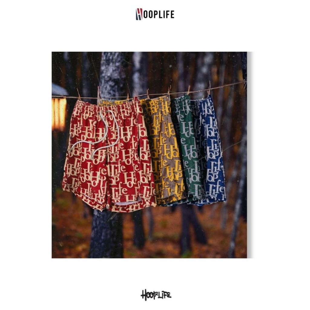 กางเกงขาสั้น แนวสตรีท บาสเก็ตบอล HoopLife ” Muggle ” Monogram Mesh ...