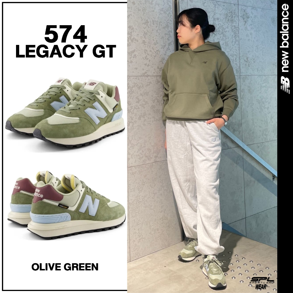 New Balance รองเท้าผ้าใบ รองเท้าลำลอง NB M 574 Legacy Deep Olive Blue ...