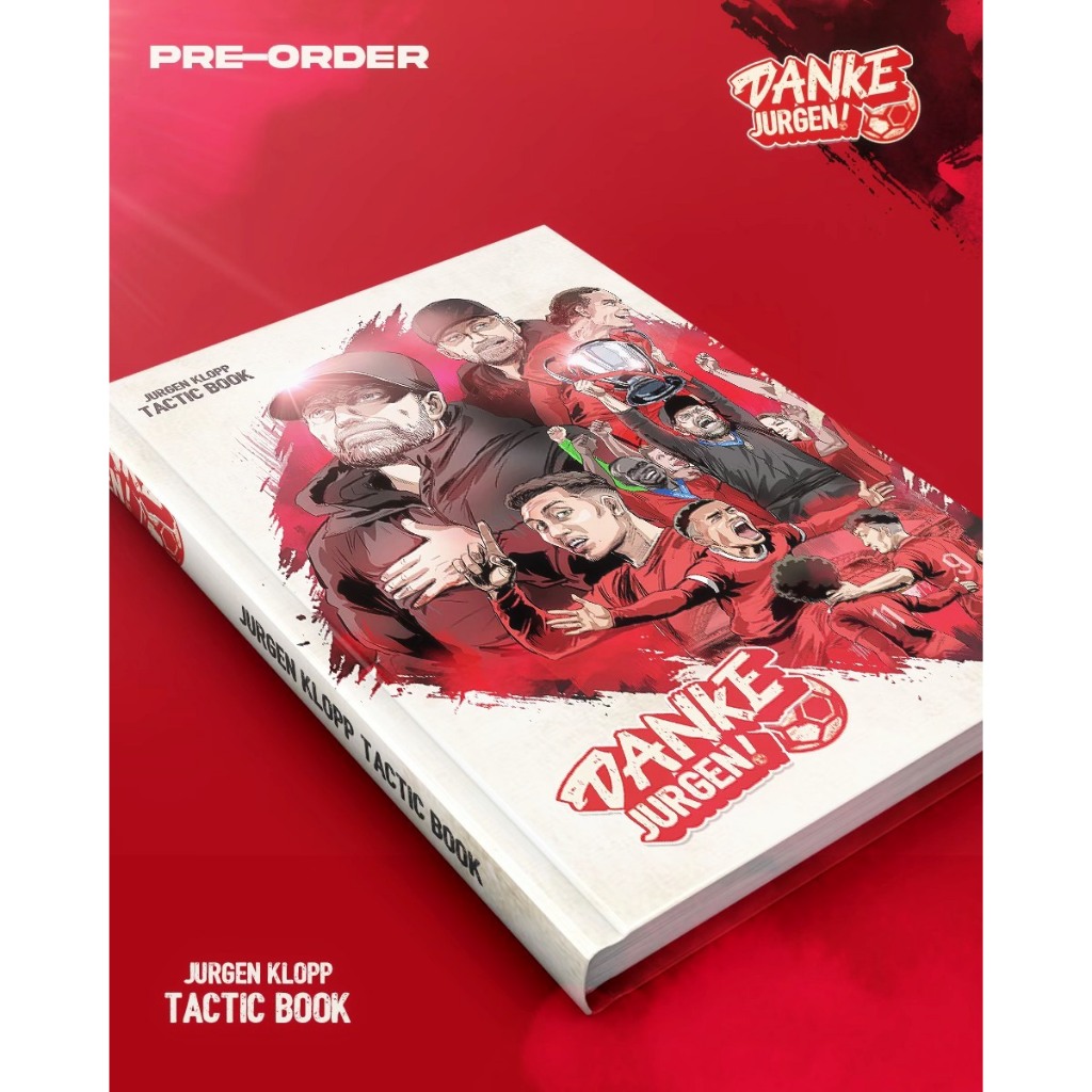 หนังสือ Jurgen Klopp Tactic Book เวอร์ชั่นใหม่ล่าสุด "Danke Jurgen" | Shopee Thailand