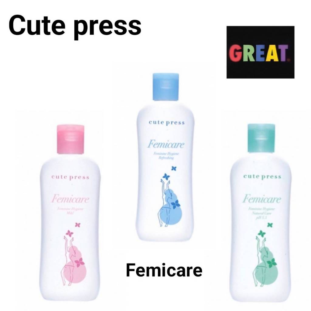 น้ำยาอนามัย Cute Press Femicare Feminine Hygiene Mild ขนาด 100 ml ...
