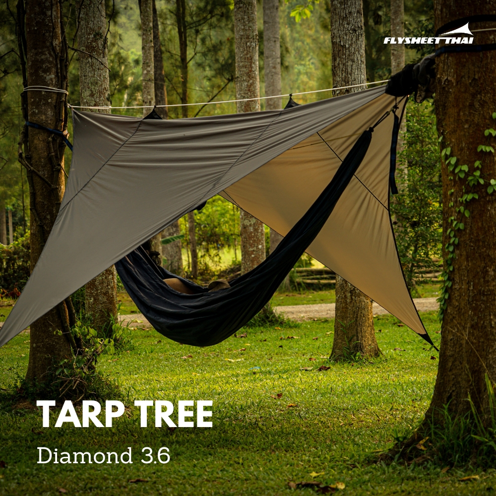 ฟลายชีท ทาร์ปเปล Tarp Hammock Diamond 15d Ripstop 3.6x3.6 | Shopee Thailand
