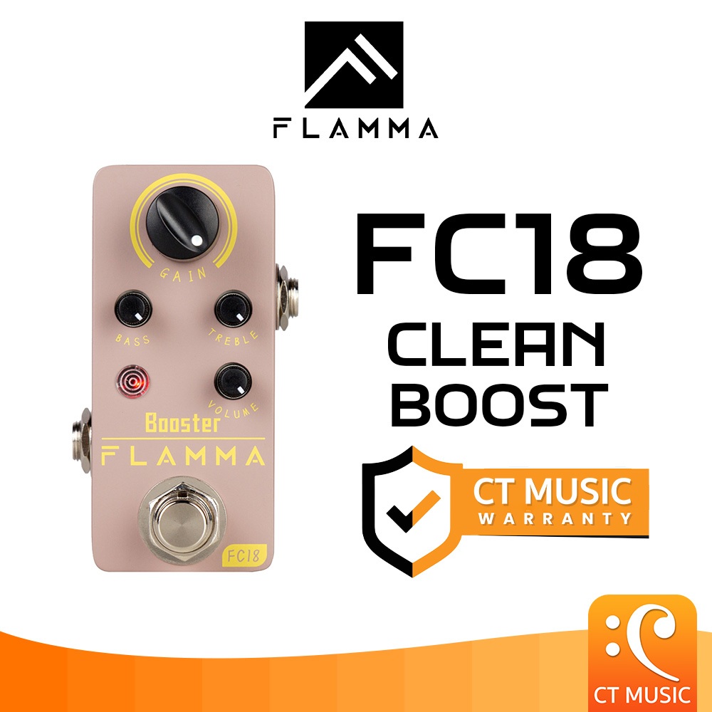 Flamma FC18 Clean Boost Pedal Guitar Effect เอฟเฟคกีตาร์ FC 18 | Shopee ...