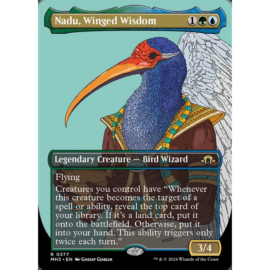 Nadu, Winged Wisdom การ์ด Magic the Gathering [MTG] ของแท้ [MH3 ...