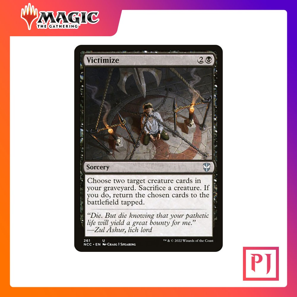 [MTG] Victimize [NCC] [BLACK] [UNCOM] [NORMAL] [ENG] (การ์ดเมจิค ...