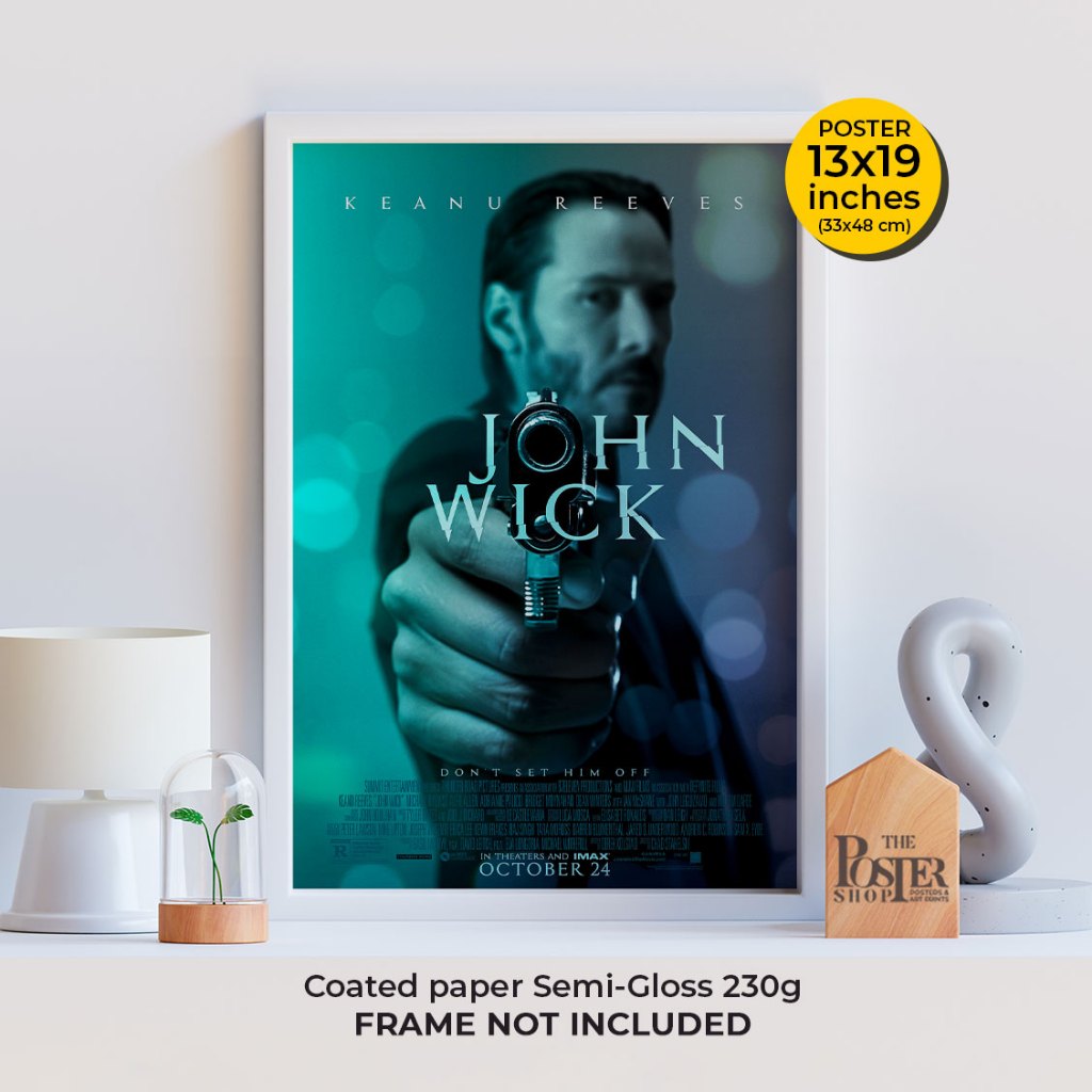 John Wick : Chapter 1 Posters โปสเตอร์ภาพยนตร์ จอห์น วิค แรงกว่านรก 1 ภาพขนาด 33X48 cm | Shopee ...