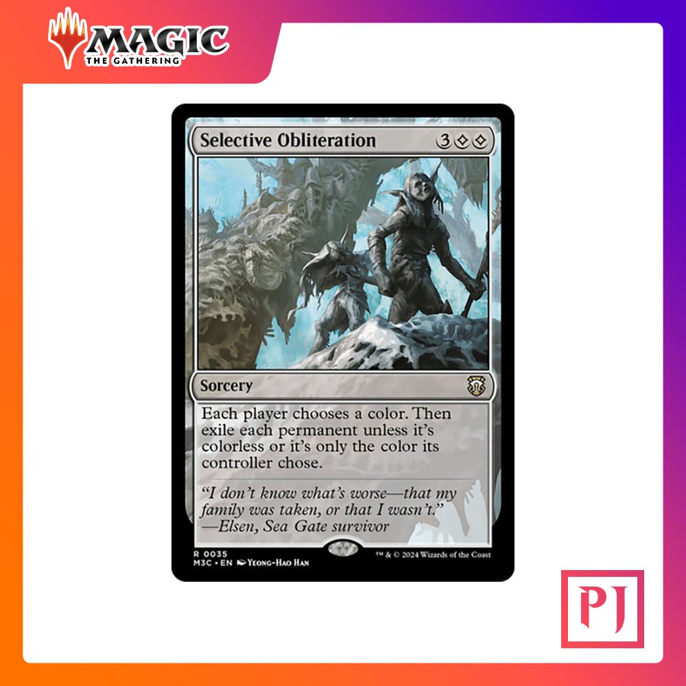 [MTG] Selective Obliteration [M3C] [CLEAR] [RARE] [NORMAL] [ENG] (การ์ดเมจิค / Magic the ...