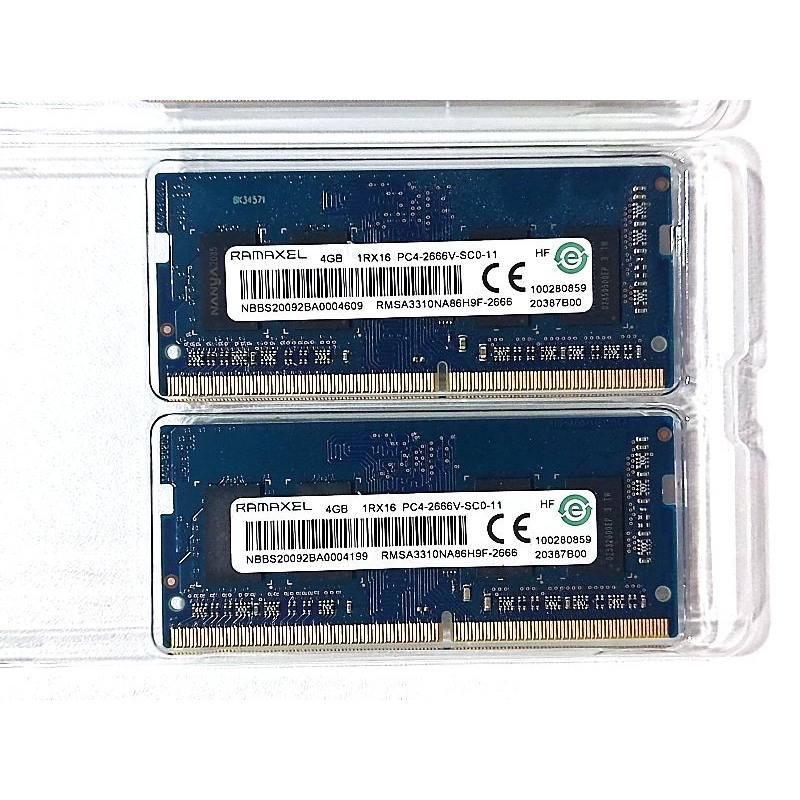 แรมโน๊ตบุ้ค Ramaxel Ddr4 Pc2666 8gb 4x2 แรมมือสอง Shopee Thailand