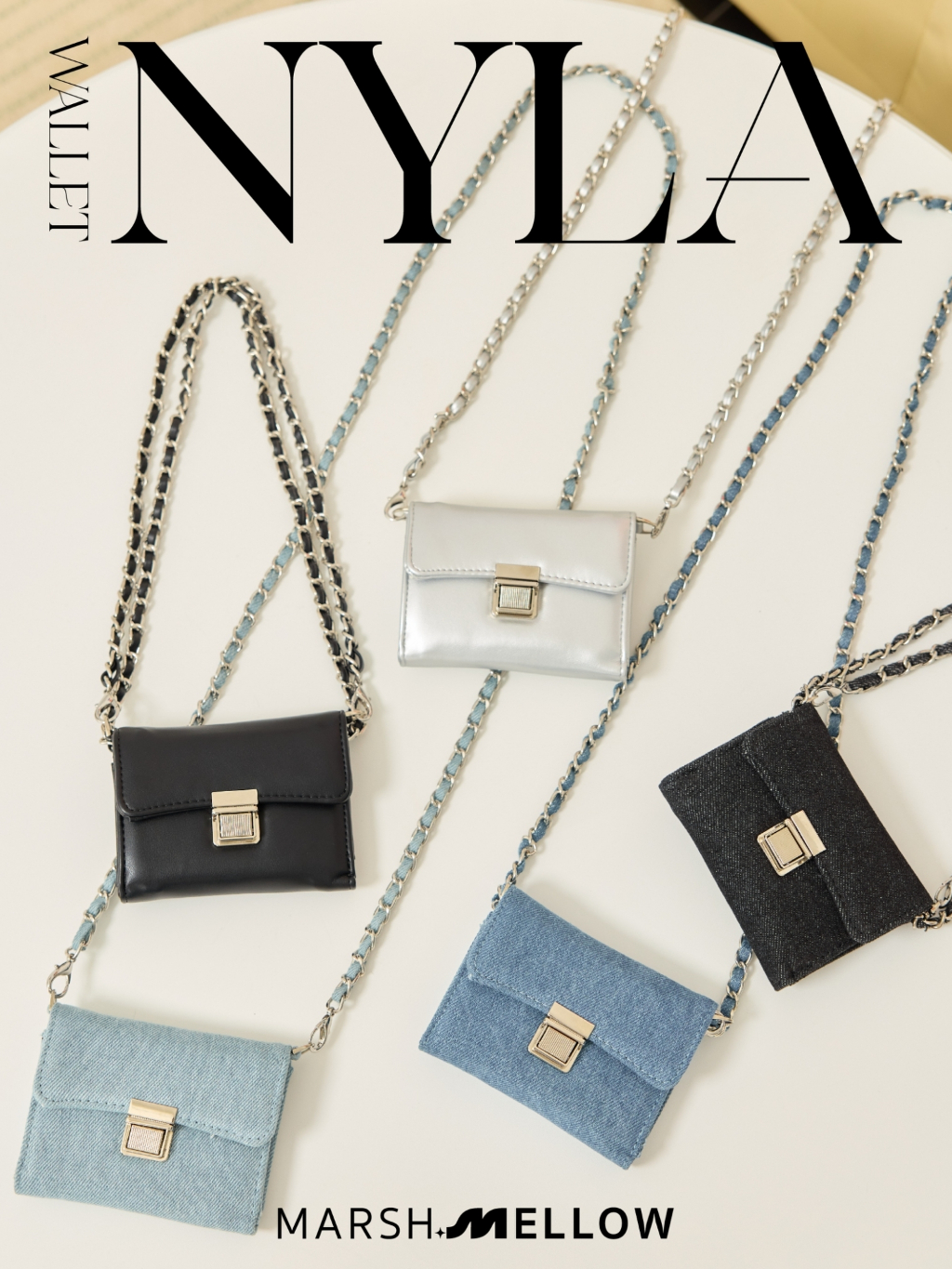 NYLA WALLET - MARSHMELLOW กระเป๋าเงินสะพายข้าง ขนาดมินิสุดน่ารัก ...