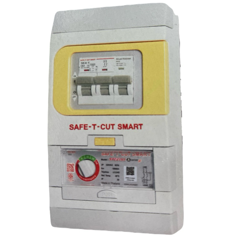 Safe T cut เครื่องตัดไฟรั่ว RCBO เซฟทีคัท SMART (V3) 32A | Shopee Thailand