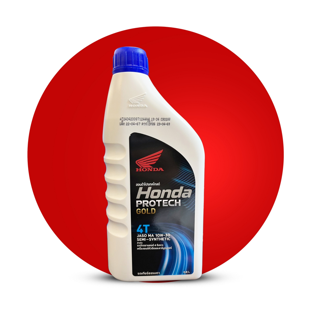 น้ำมันเครื่อง HONDA PROTECH GOLD 10W30 MA 0.8L./1L. สำหรับมอเตอร์ไซค์ ...
