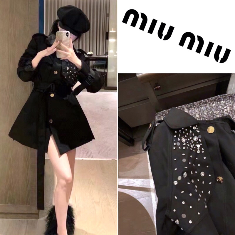 ชุดเดรสสูท Miu Miu Blazer | Shopee Thailand
