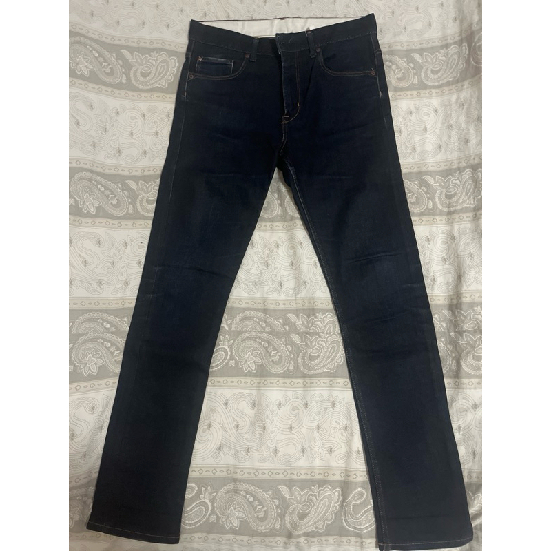 กางเกงยีนส์ demin สีกรมท่าเข้ม | Shopee Thailand