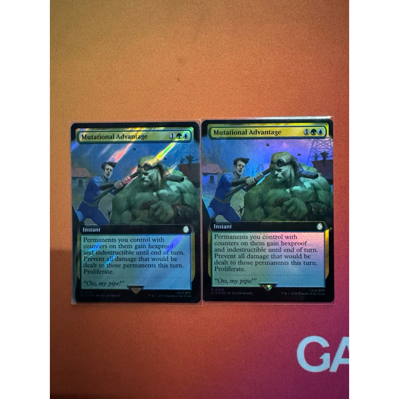 MTG Universes Beyond: Fallout Variants Foil: Mutational Advantage ... MTG Universes Beyond: Fallout Variants Foil: Mutational Advantage ...