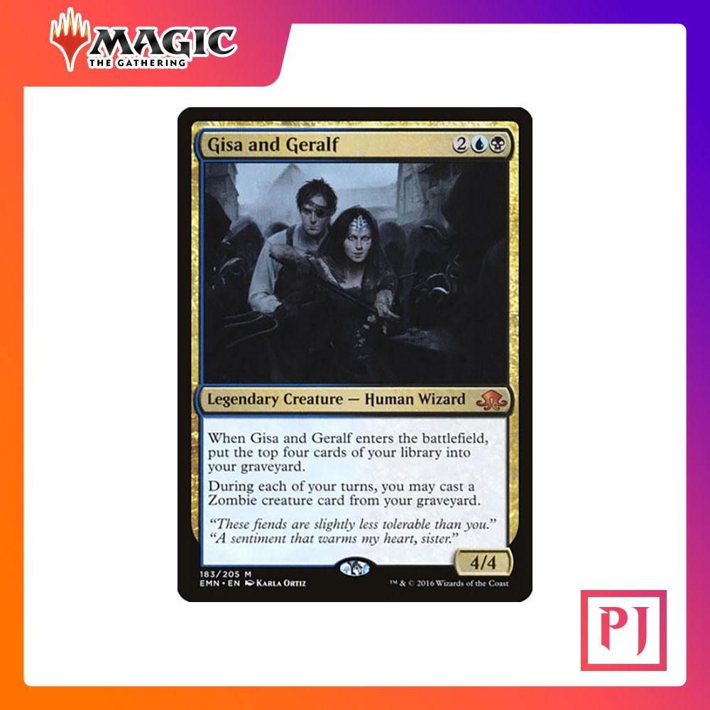 [MTG] Gisa and Geralf [MIC] [MULTI] [RARE] [NORMAL] [ENG] (การ์ดเมจิค ...