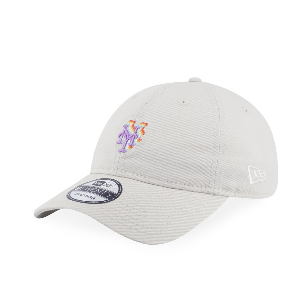 NEW YORK METS LIGHT RAINBOW LAYERED LOGO IVORY 9TWENTY CAP | Shopee ...