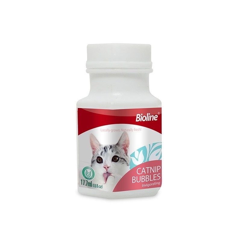 Bioline CATNIP BUBBLES 17.7ml – เพิ่มความสุขและความเพลิดเพลินให้กับน้อง ... Bioline CATNIP BUBBLES 17.7ml – เพิ่มความสุขและความเพลิดเพลินให้กับน้อง ...