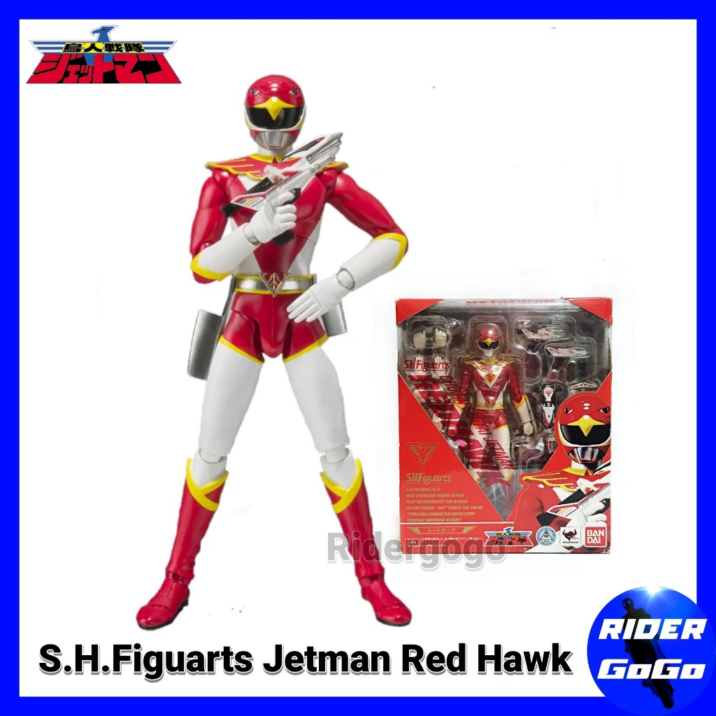 Bandai โมเดล ฟิกเกอร์ เจ็ทแมน เรดฮอว์ก S.H.Figuarts Jetman Red Hawk ของ ...
