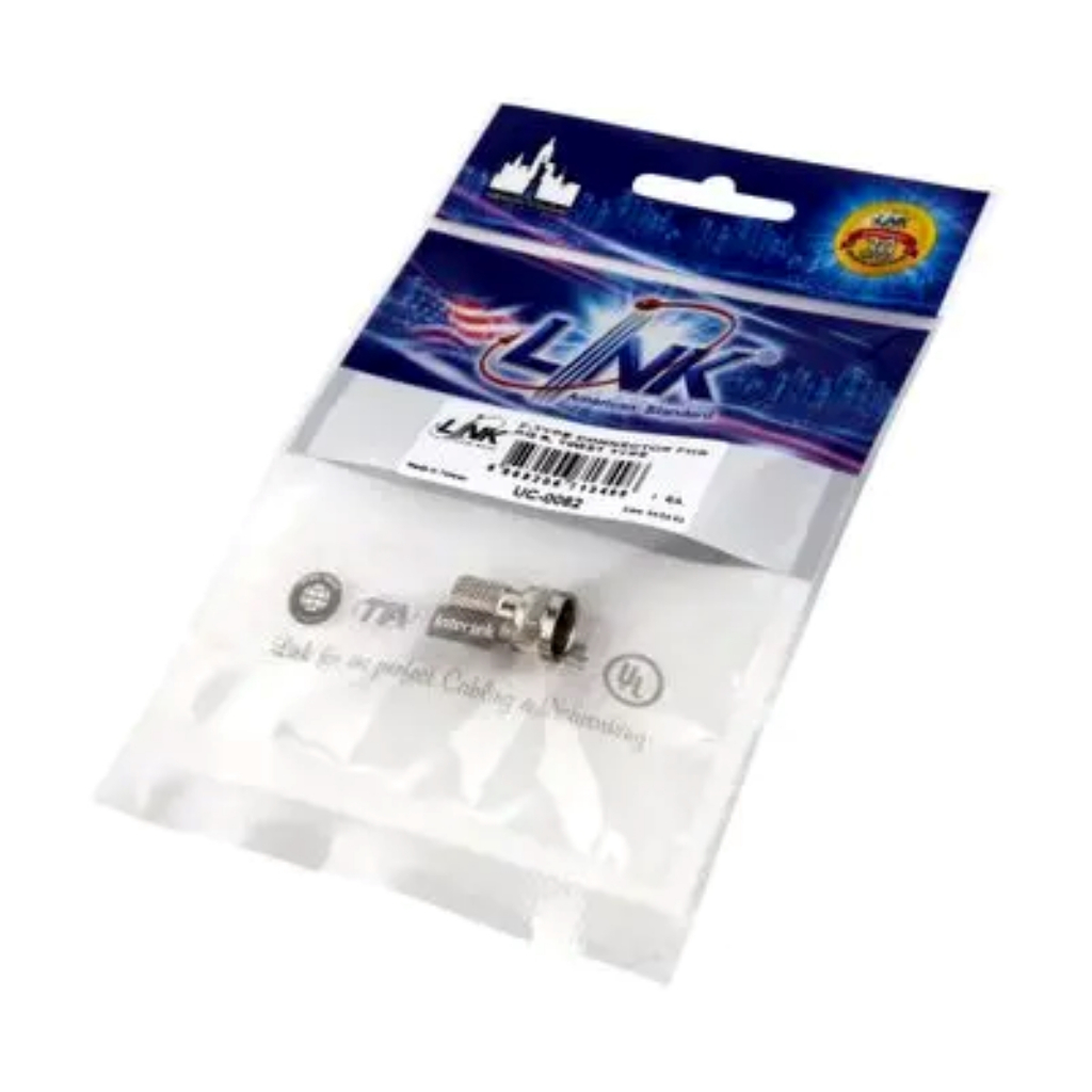 UC-0062 LINK หัวต่อสาย Coaxial F-Type แบบเกลียว ตัวผู้ TWIST TYPE สำหรับ RG | Shopee Thailand