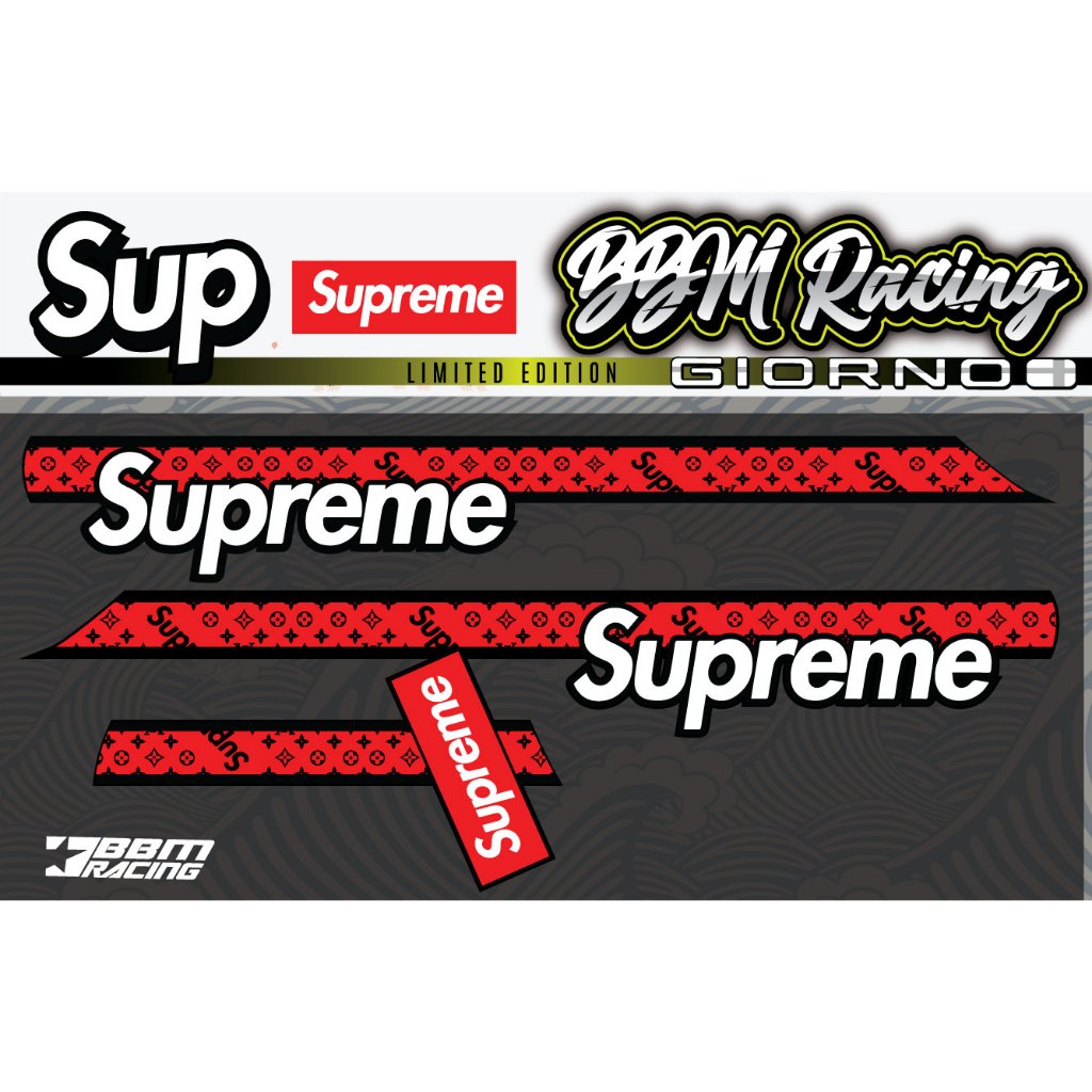 สติ๊กเกอร์ ติดรถ Giorno+ ลาย SUP Supreme | Shopee Thailand