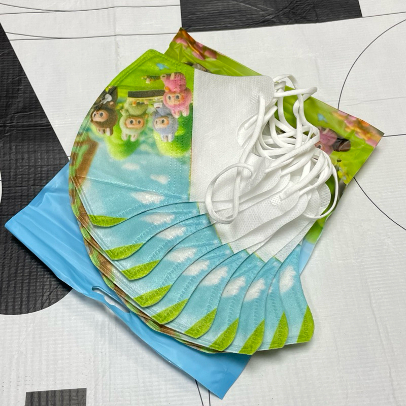 ผู้ใหญ่ 10 ชิ น Labubu Face Mask, การ ตูนพิมพ Labubu Face Cover, แบบ ...