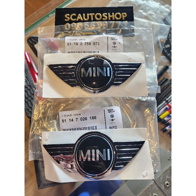 LOGO ฝากระโปรงหน้า หลัง แท้ สำหรับ Mini cooper r50 r52 r53 r55 r56 r57 ...