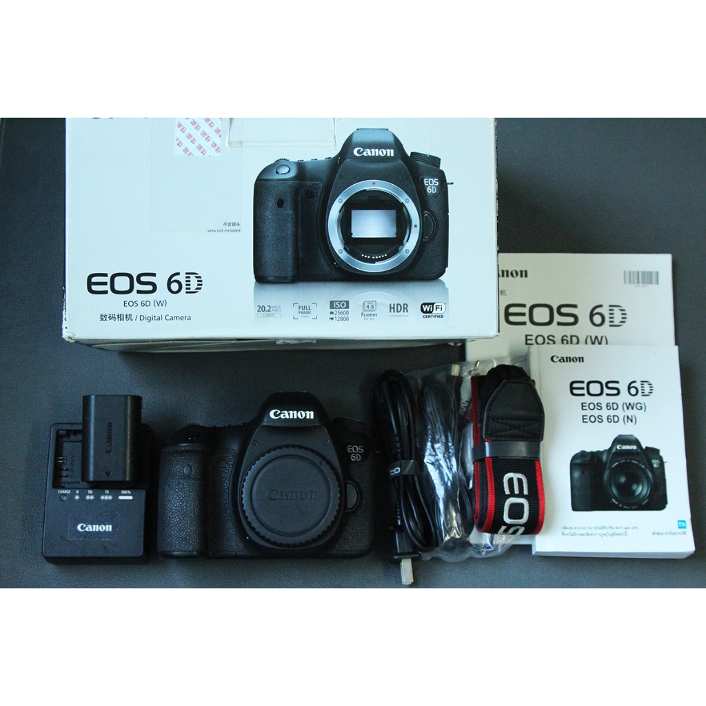 CANON EOS 6D (Body) ใหม่มาก 95% ชัตเตอร์ 68000 ใช้งานน้อย+ที่ชาร์จ+แบต ...