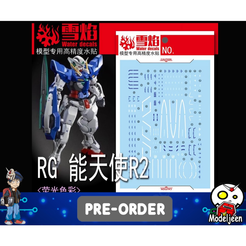 Preorder (X-Y model) Water Decal 261 RG 1/144 Gundam Exia R-II | Shopee ...