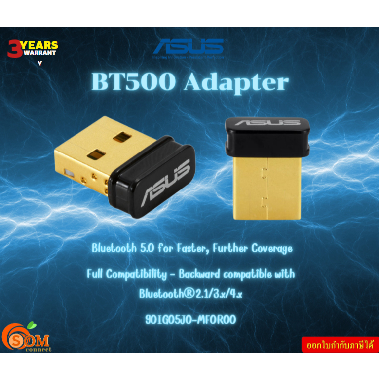ASUS USB-BT500 Adapter Bluetooth 5.0 Bluetooth®2.1/3.x/4.x Quick start ...