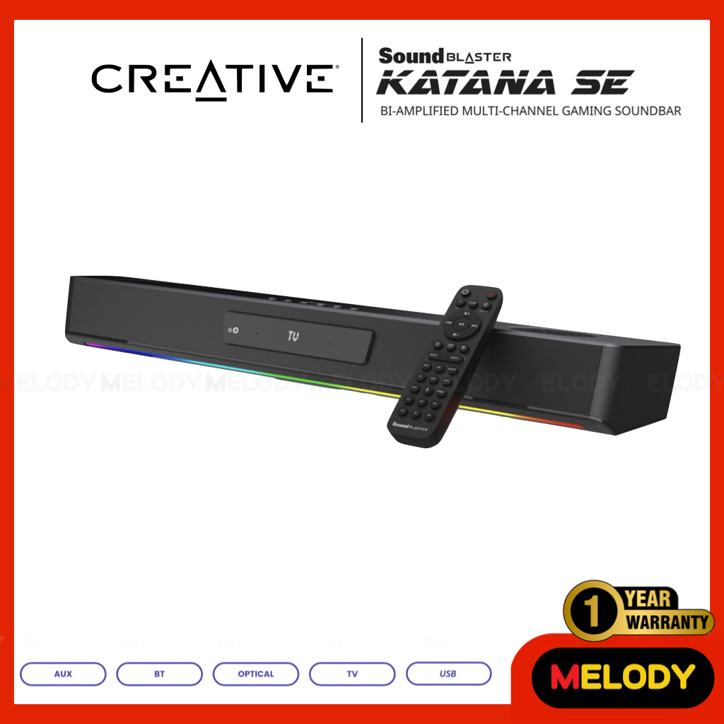 Creative Sound Blaster Katana SE Bi-amplified Multi-channel Super X-Fi ...