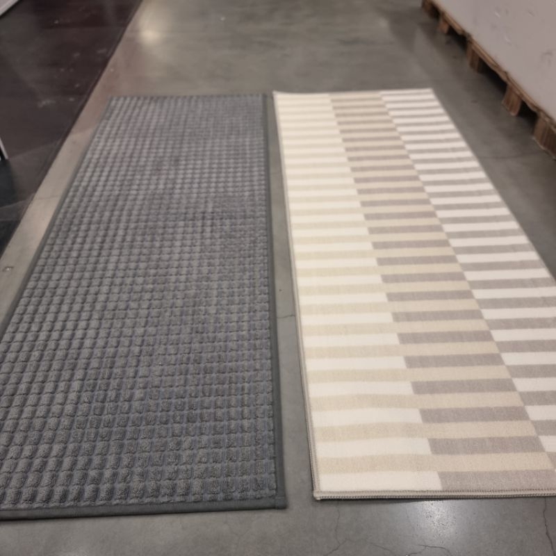 BRYNDUM พรมสำหรับห้องครัว, เทา, 45x120 ซม. | Shopee Thailand