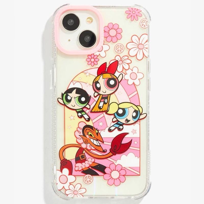 พร้อมส่ง Powerpuff Girls x Skinnydip Pink Floral Shock Case (ลิขสิทธิ์ ...