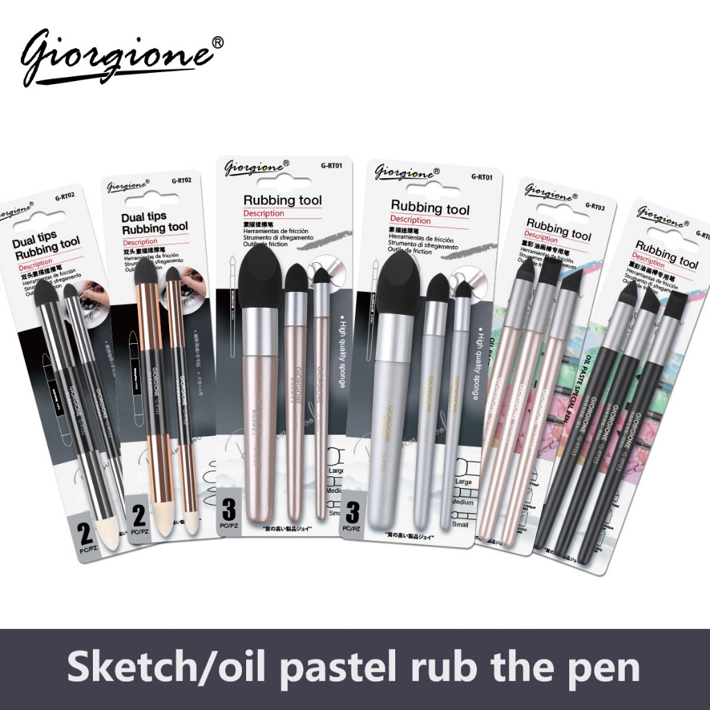 Rex TT Giorgione's sketch rubbing tool set of 3 sets, oil pastels ...