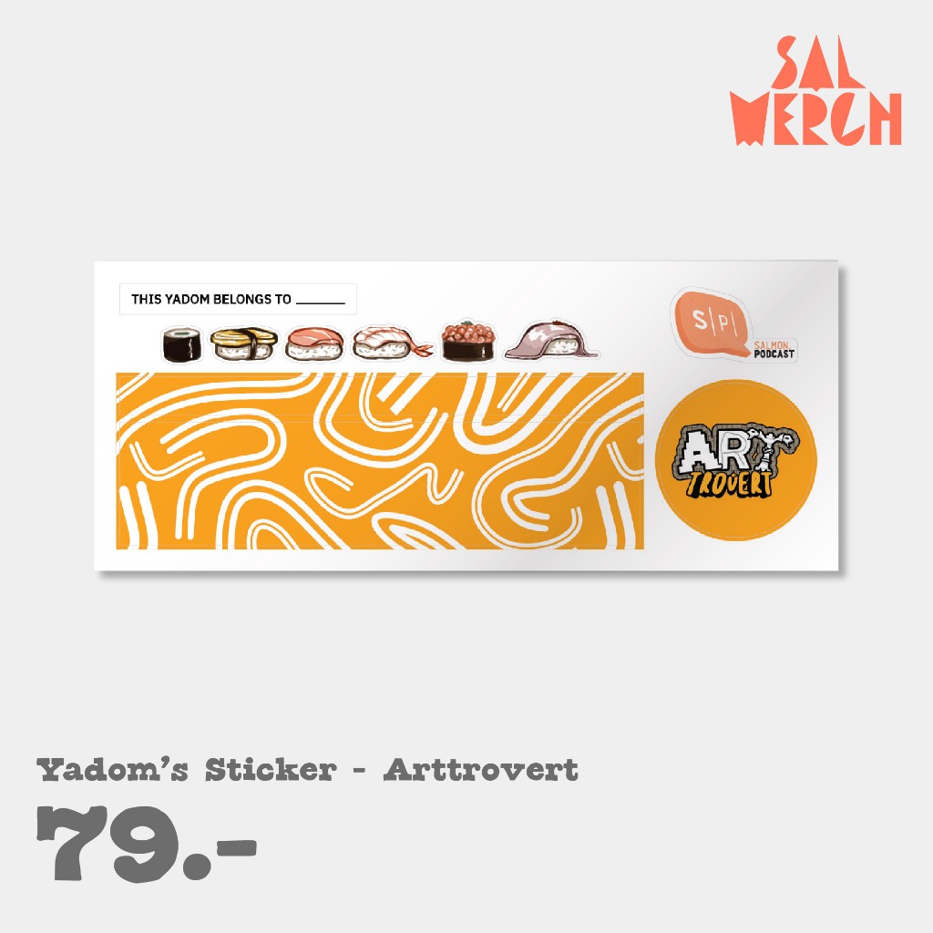 YADOM'S STICKER - ARTTROVERT (สีส้ม) | Shopee Thailand