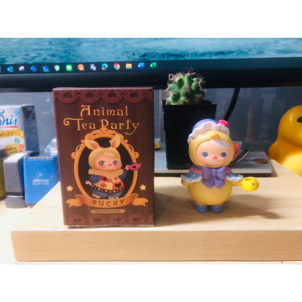 (พร้อมส่ง) Pop Mart กล่องสุ่ม Pucky - Animal Tea Party Series | Shopee ...