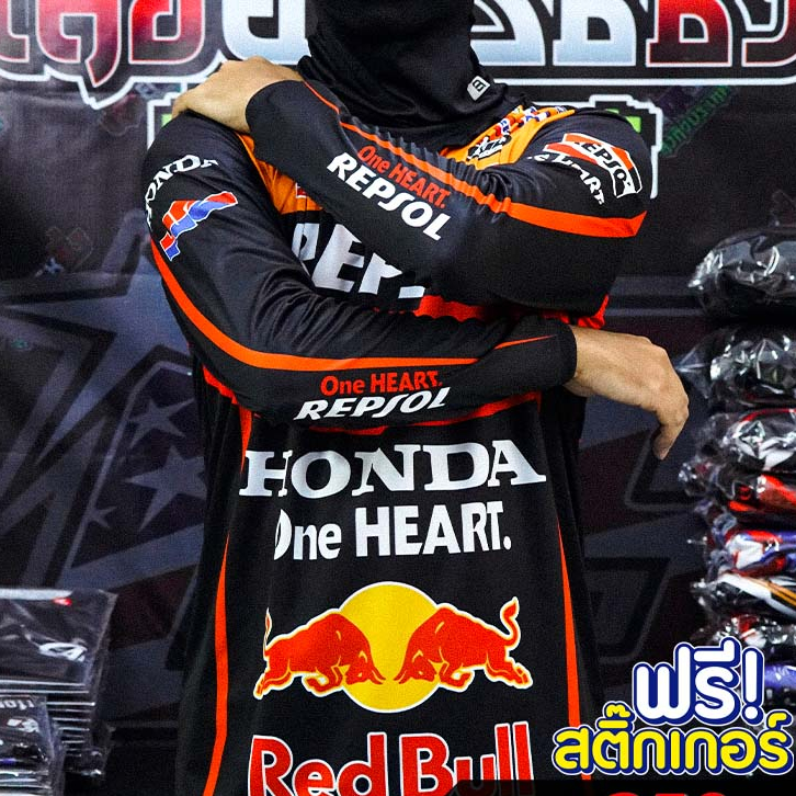 KGNPRO® | เสื้อพิมพ์ลาย Honda Repsol V2 MotoGP | Sublimation | Micro polyester | Motocycle ...
