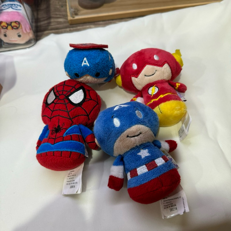 ⛔️ไม่พร้อมส่ง⛔️ตุ๊กตาitty bittyเดอะแฟลช กัปตันอเมริกา สไปเดอร์แมน Tsum ...