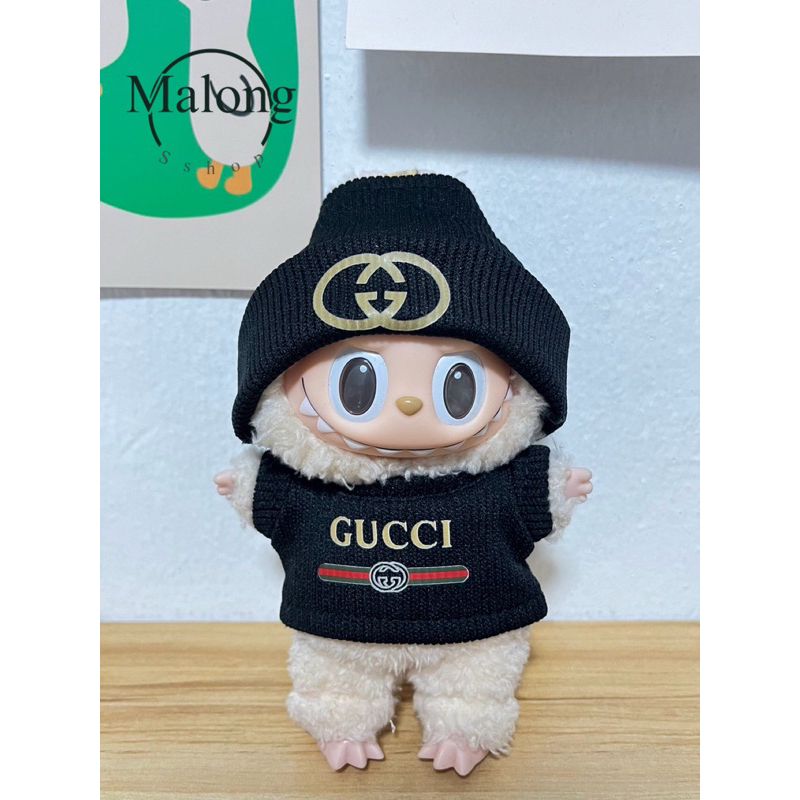 (พร้อมส่ง) ชุดเซตเสื้อ+หมวก สำหรับ Labubu Macaron 17cm | Shopee Thailand