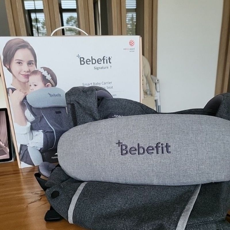 เป้อุ้มเด็กฮิปซีท BEBEFIT Signature 7 สีเทาเข้ม | Shopee Thailand