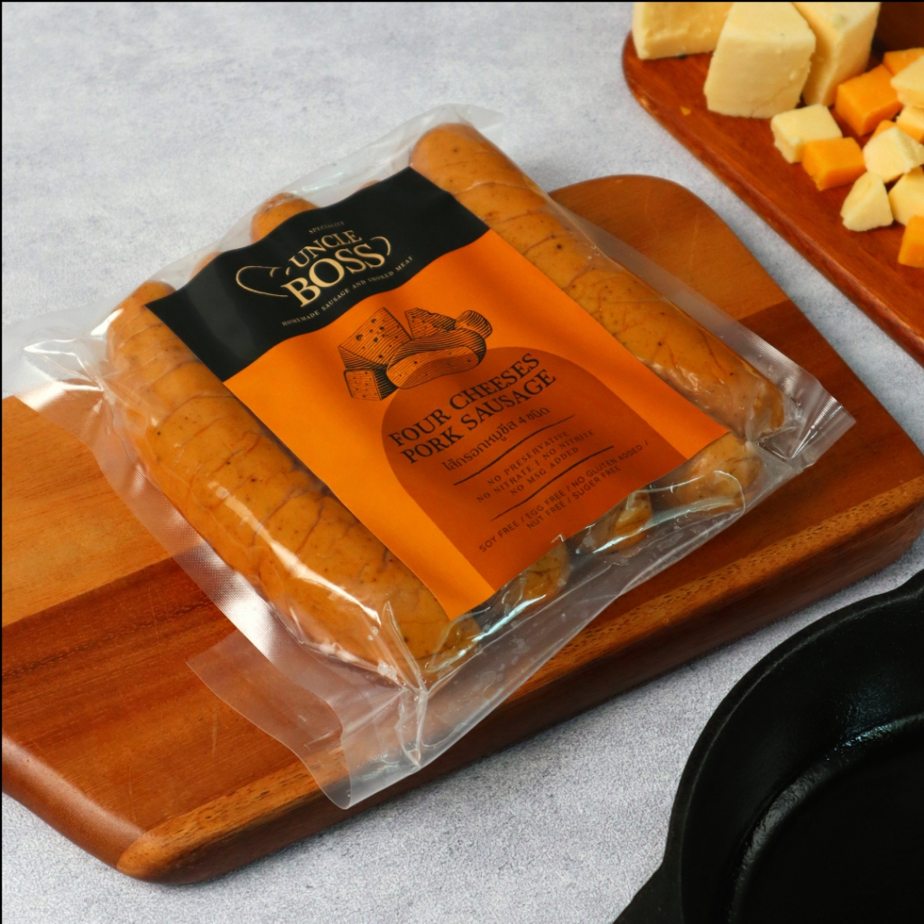 Uncle Boss_Four cheeses Pork sausage (Keto) | Shopee Thailand