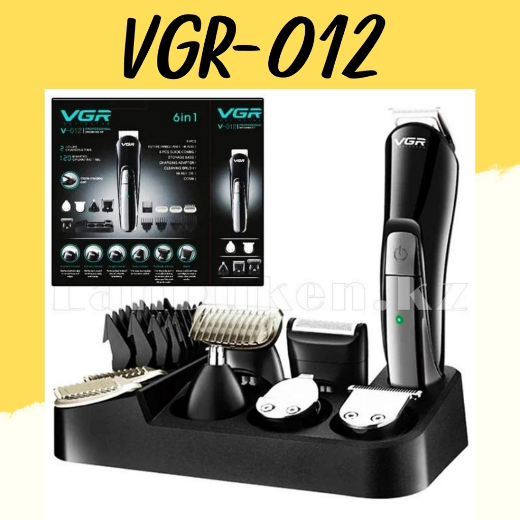 VGR ปัตตาเลี่ยนตัดผมแบบไร้สาย รุ่น V-012 ปัตตาเลี่ยนตัดแต่งทรงผมและหนวด เครา จอน แบบไร้สาย ...