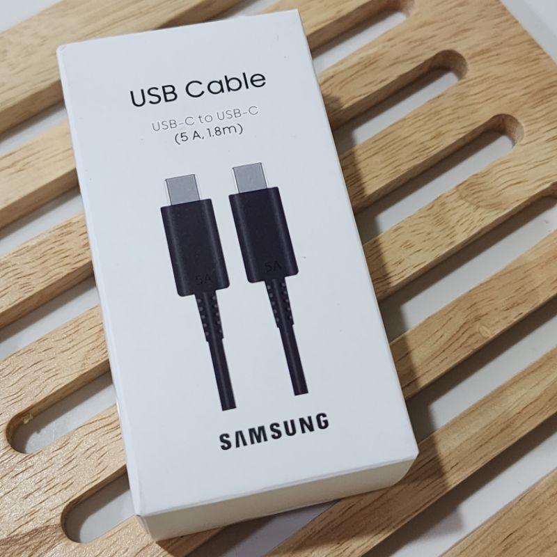 สาย Type C to Type C Samsung ชนิด 5A ยาว 1.8 เมตร (รองรับ 45 วัตต์ ...