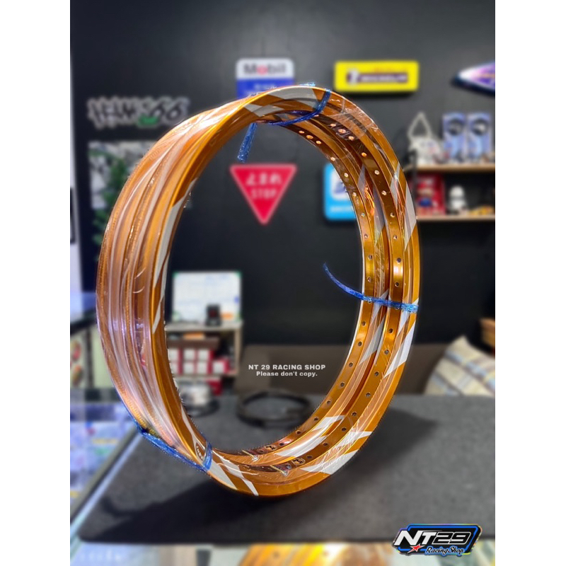 วงล้อทรงเอ AKRONT มันปู(Somkit) 17/1.40 ตอก MORAD SPAIN สีเนื้อมันปูปี ...