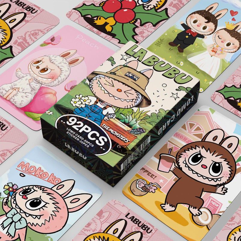 【พร้อมส่ง】การ์ด ลาบูบู้ Labubu 92 ชิ้น 100% ออก ของสะสม Trading Card ...