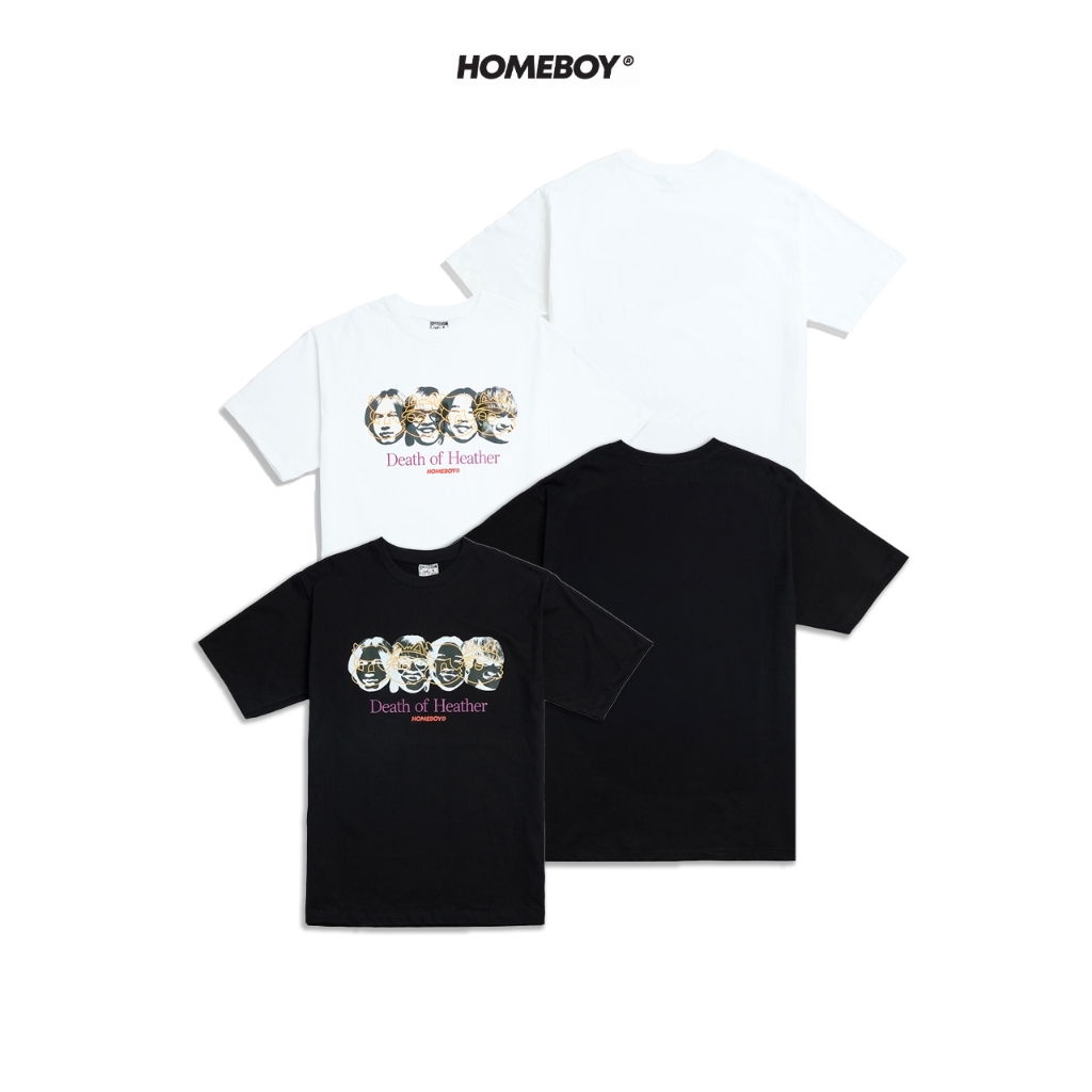 HOMEBOY เสื้อยืด Unisex ลาย HB.FOREVER.DEATH | Shopee Thailand