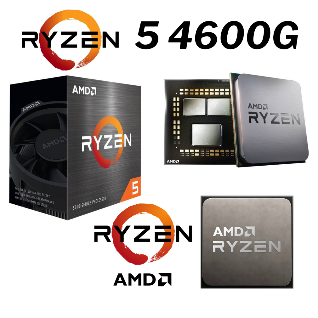 RYZEN 5 4600GCPU (ซีพียู) AM4 AMD RYZEN 5 4600G 3.7 GHz (#0199002981 ...