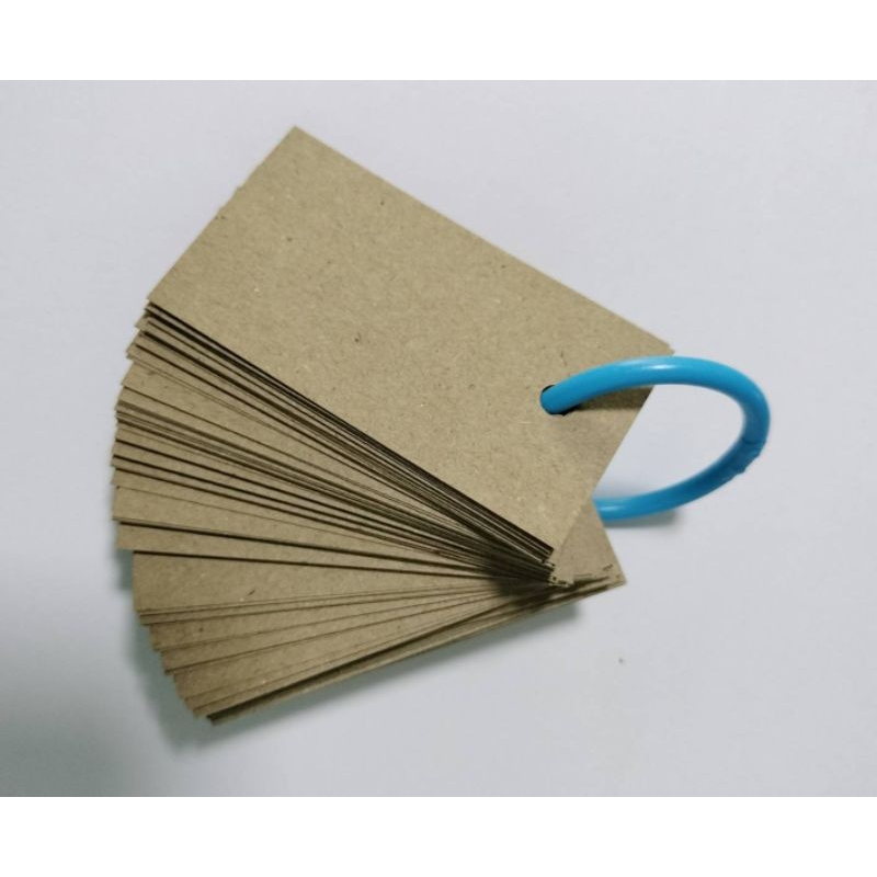 บัตรจดคำศัพท์ Flashcard ขนาด4×7cm กระดาษรักษ์โลกสีน้ำตาล หนา185แกรม ...