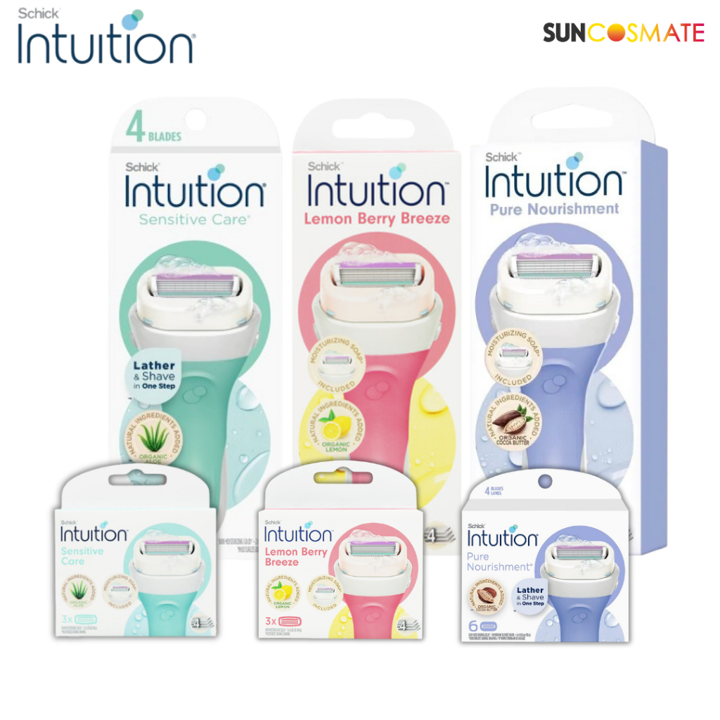 Schick Intuition Lemon Berry Breeze Razor มีดโกน มี3สูตร 🔥[ขายดี]🔥พร้อม ...