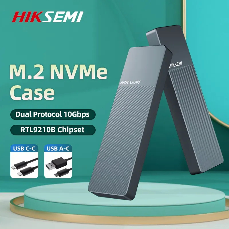 MD202 HIKSEMI M.2 NVMe and SATA SSD Enclosure Aluminum, RTL9210B Chips, 10Gbps | Shopee Thailand