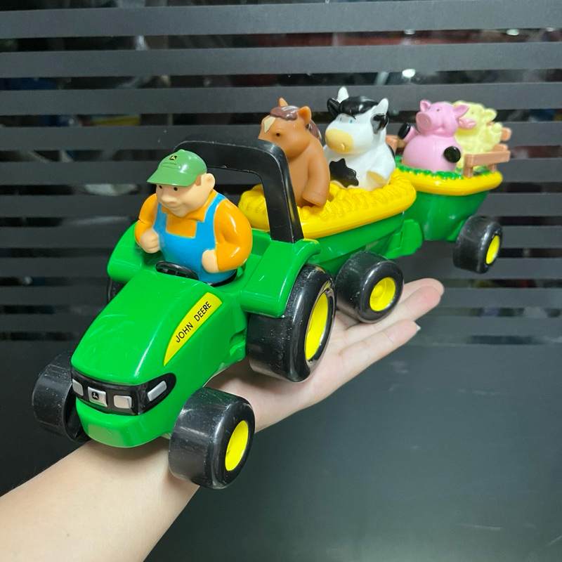 John Deere Animal Sounds Hayride Musical Tractor Toy รถแทรคเตอร์ พร้อม ...
